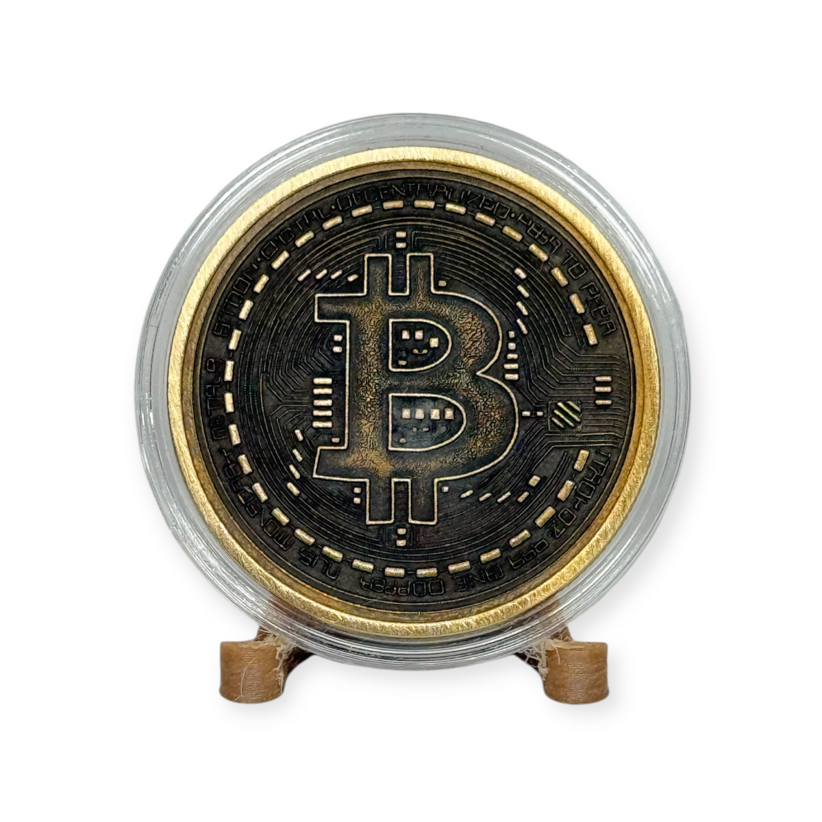 Bitcoin Solid Brass Coin – SageTech Labs