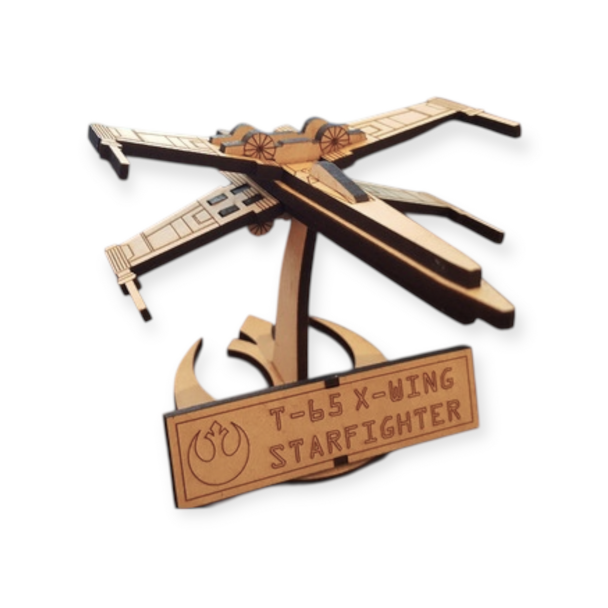 X-Wing Starfighter 3D Wooden Model Puzzle | 14-Piece Kit – SageTech Labs